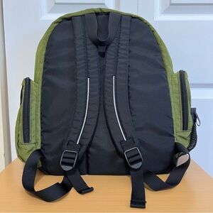 L.L. Bean | Bags | Ll Bean Green Nylon Backpack Raccoon Embroidery ...